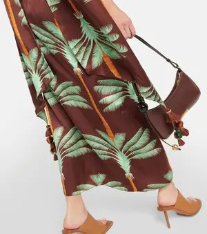 Johanna Ortiz Printed Silk Maxi Dress