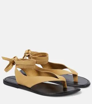 THE ROW Beach Leather Thong Sandals