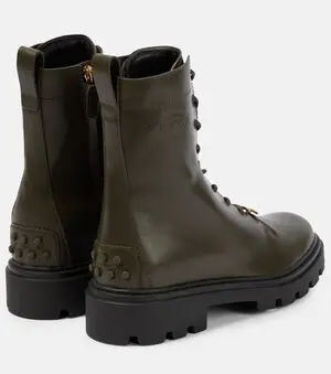 TOD'S Leather Lace-up Boots
