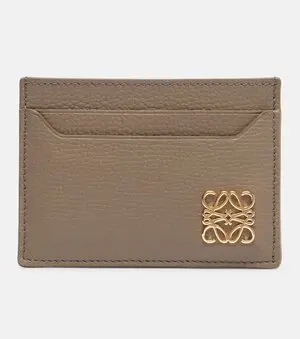 Loewe Anagram Leather Cardholder - Beige