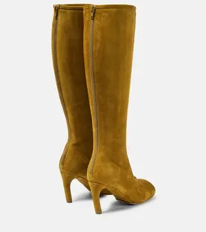 Dries Van Noten Suede Knee-high Boots