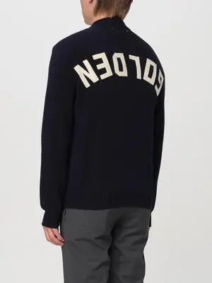 GOLDEN GOOSE Cotton Knit Sweater - Navy