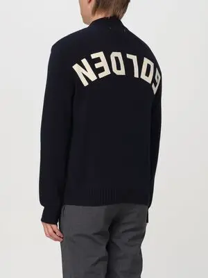 GOLDEN GOOSE Cotton Knit Sweater - Navy
