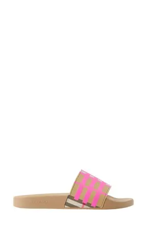 Burberry Furley Check Slide Sandal