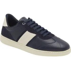 FERRAGAMO Achille Low Top Sneaker - Blue Marine