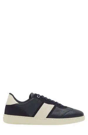 FERRAGAMO Achille Low Top Sneaker - Blue Marine
