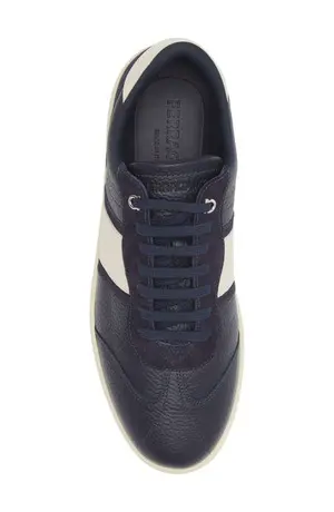 FERRAGAMO Achille Low Top Sneaker - Blue Marine