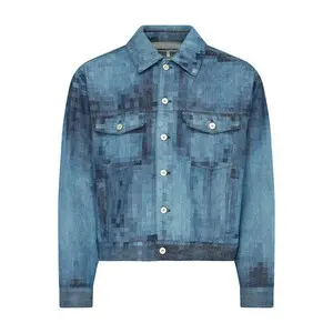 Loewe Pixelated Denim Jacket Raw_denim