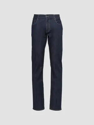 Prada Five-pocket Stretch-denim Jeans - Blue