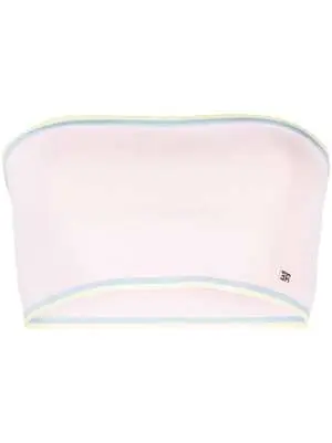 Sonia Rykiel Paris Contrasting-border Bandeau Knitted Top - Pink