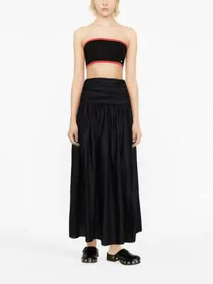 Sonia Rykiel Paris Striped Knitted Crop Top