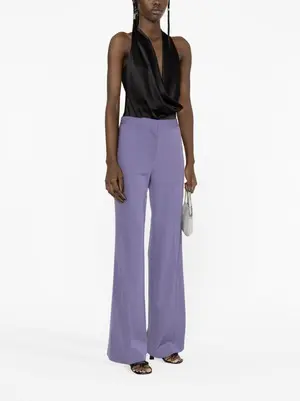 Stella McCartney Tailored Wool Trousers - Purple