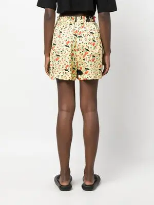 Sonia Rykiel Paris Cherry-print Twill Shorts