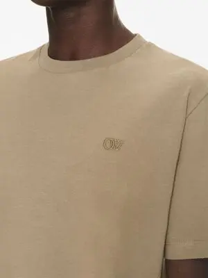 Off-White Logo-embroidered Short-sleeve T-shirt