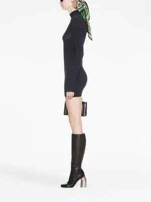 Off-White Intarsia-knit Minidress