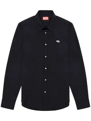 DIESEL® S-benny-a Logo-appliqué Shirt - Black