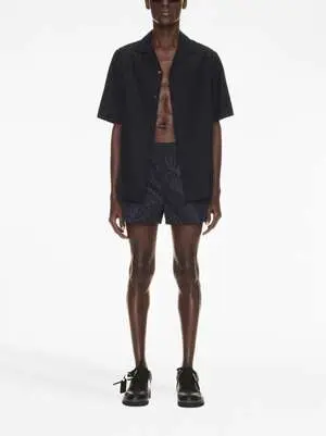 Off-White Logo-print Swim Shorts