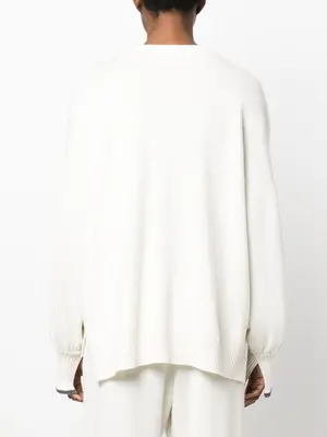 Brunello Cucinelli Cashmere Crew-neck Jumper - White