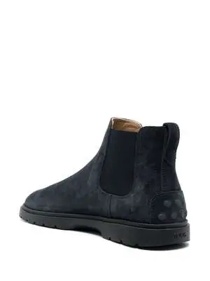 TOD'S Tronchetto Suede Boots - Blue