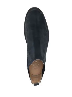 TOD'S Tronchetto Suede Boots - Blue
