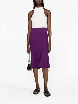 Stella McCartney Fluted Knitted Midi Skirt