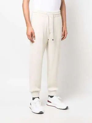 Brunello Cucinelli Cashmere Ribbed-knit Track Pants - Neutrals