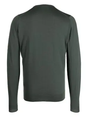 John Smedley Lundy Crew-neck Sweatshirt - Green