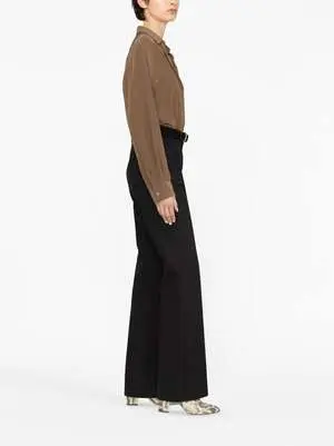 Theory Crepe De Chine Shirt - Brown