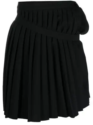 MAISON MARGIELA Asymmetric Pleated Mini Skirt