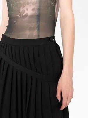 MAISON MARGIELA Asymmetric Pleated Mini Skirt