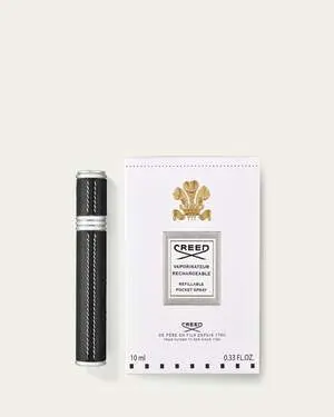 CREED Empty . Leather Atomizer, Silver/black