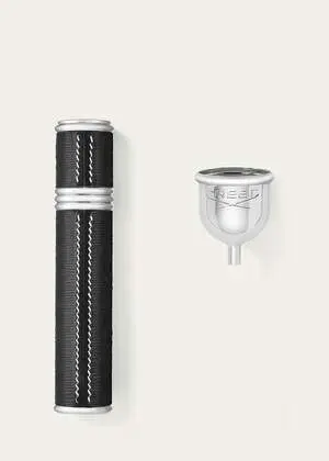CREED Empty . Leather Atomizer, Silver/black