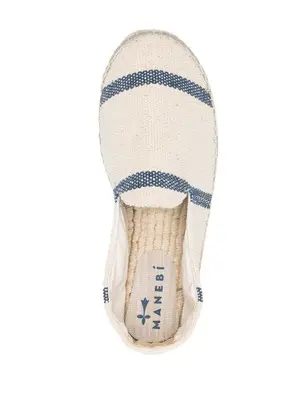 Manebí Striped Woven Espadrilles
