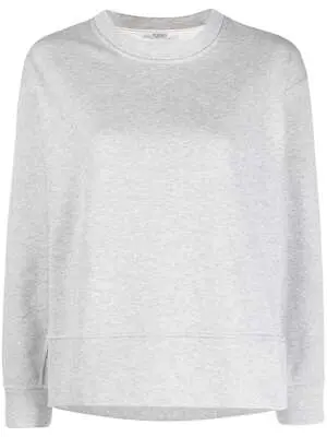 Peserico Crew-neck Sweatshirt With Side Slits