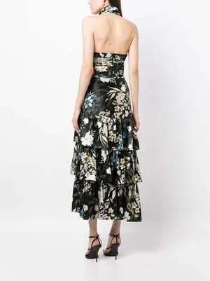 BAMBAH Gardenia Cut-out Halterneck Top - Black