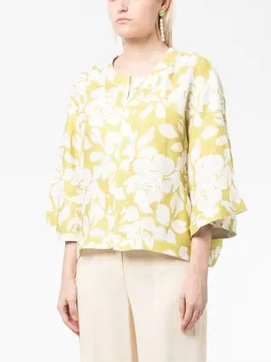 BAMBAH Lilly Floral-print Bolero - Green