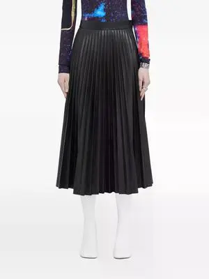 MAISON MARGIELA Pleated Midi Skirt - Black