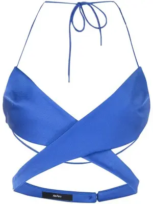Alex Perry Hudson Cut-out Wraparound Top