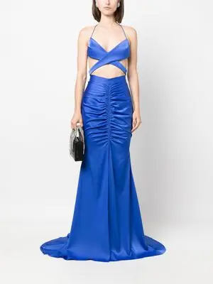 Alex Perry Hudson Cut-out Wraparound Top