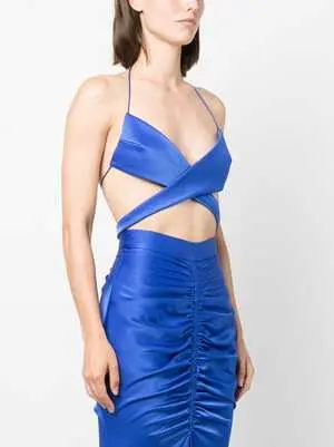 Alex Perry Hudson Cut-out Wraparound Top
