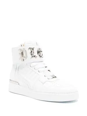 Philipp Plein Gothic-plaque High-top Sneakers - White