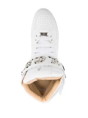 Philipp Plein Gothic-plaque High-top Sneakers - White