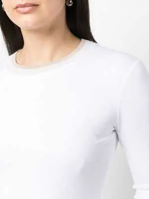 Peserico Round-neck Long-sleeve Jumper - White