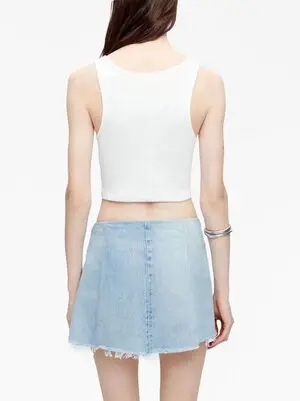 RE/DONE Henley Cotton Tank Top