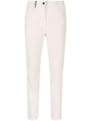 Peserico Corduroy Slim-cut Cotton Trousers
