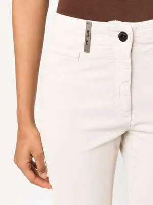 Peserico Corduroy Slim-cut Cotton Trousers