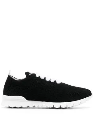Kiton Perforated Low-top Sneakers - Black