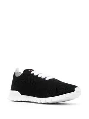 Kiton Perforated Low-top Sneakers - Black