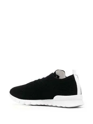 Kiton Perforated Low-top Sneakers - Black