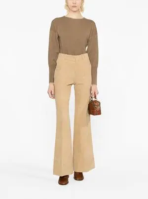 Fabiana Filippi Fitted-cuff Sweater - Brown
